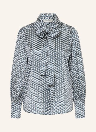 Kudibal Copenhagen Dea Kudibal Seidenbluse Aus Satin Mit Abnehmbarer Schluppe blau