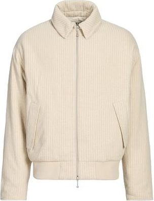 Merely Made Bombers &agrave; rayures fines en coton et laine