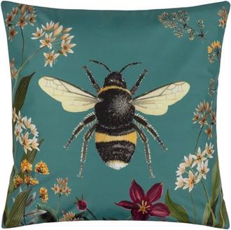 furn. Wylder Nature Midnight Garden Bee Outdoor Kissenbezüge, Teal