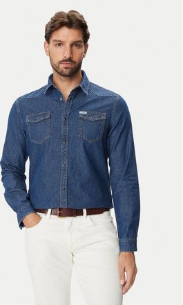Guess Jeanshemd M6BH02 D2069 Blau Regular Fit