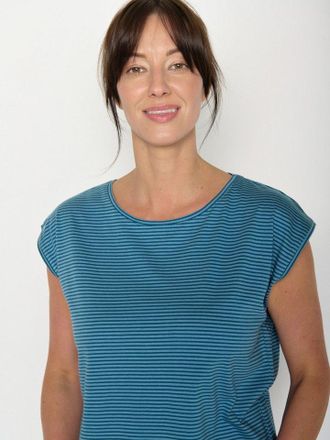 Greenbomb T-Shirt Timid Basic Motiv Basic (1-tlg., 1) lockerer kurzer Schnitt, ohne &Auml;rmel, weicher Fall