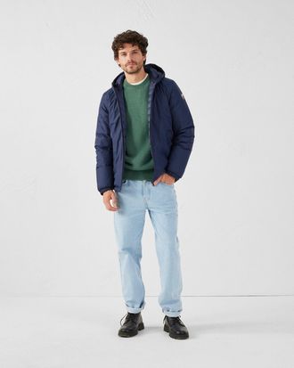 Jott Doudoune r&eacute;versible &agrave; capuche Marine Bergen 2.0 - Taille L