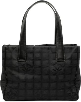 Chanel Shopper - New Travel Line Nylon Tote - Gr. unisize - in Schwarz - f&uuml;r Damen