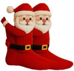 Generic Chaussettes danimals, chaussettes 3D en tricot &agrave; motif paresseux pour femmes, chaussettes dr&ocirc;les de No&euml;l en coton &agrave; double couche, chaussettes douces 
