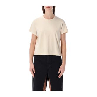 Colorful Standard Klassisches Baumwoll-Rundhals-T-Shirt - - Tops - Damen - Beige - XS