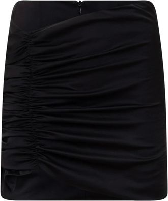 Nineminutes Femme, Jupes, Noir, Taille: 34 FR Mini-jupe drap&eacute;e