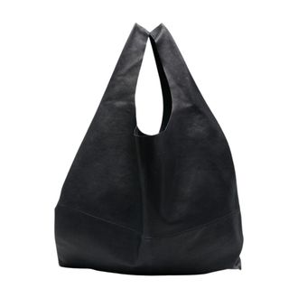Cortana U XL Leder-Tote - - Bags - Damen - Blau - ONE SIZE