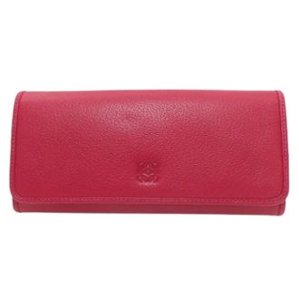 Loewe Pre-owned Long wallet (bi-fold) - Femme - Pre-owned - Rouge - Taille: ONE Size