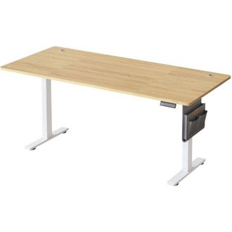 Songmics Songmics - Bureau &eacute;lectrique r&eacute;glable en hauteur 180 x 80 cm - Fonction m&eacute;moire 4 hauteurs - Port USB-C - Cadre acier robuste - Charge max 70 kg