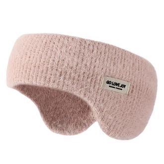 Generic Cache-oreilles pour dormir - Bandeau en coton fait à la main - Insonorisant - Avec manchon et bouchons doreille antibruit, Rose, Refer to description