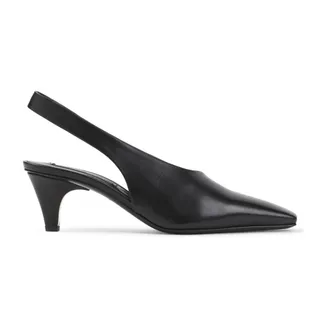 Giorgio Armani Femme, Chaussures, Noir, Taille: 38 EU Escarpins Nappa &agrave; bride arri&egrave;re