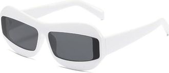 Generic Lunettes De Soleil Tendance &Agrave; Monture Carr&eacute;e For La Photographie, Id&eacute;ales For Les D&eacute;placements Quotidiens Et Les Vacances, For Hommes Et Femmes.(White