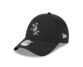 New Era Chicago White Sox Kappe 9Forty Cap verstellbar gebogener Schirm Camouflage Teamlogo MLB schwarz - One-Size