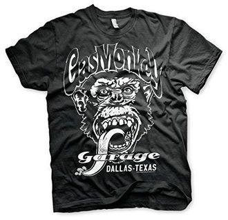 Gas Monkey Garage Officiellement sous Licence Dallas Texas Hommes T-Shirt (Noir), XX-Large