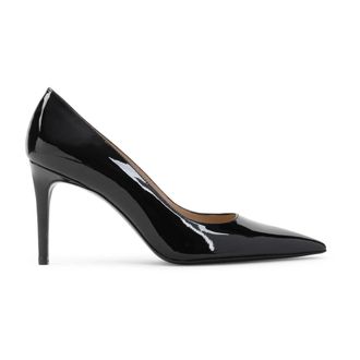 Stuart Weitzman Schwarze Lackleder Pumps - - Shoes - Damen - Schwarzk - 37 EU