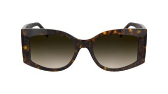 Karl Lagerfeld Womens Sunglasses KL6183S - Dark Tortoise with Gradient Brown Lens