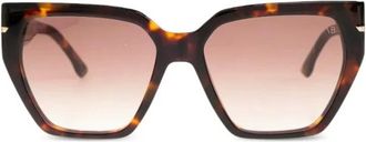 Victoria Beckham Femme, Accessoires, Brun, Taille: 57 MM Vb7002S Lunettes de soleil