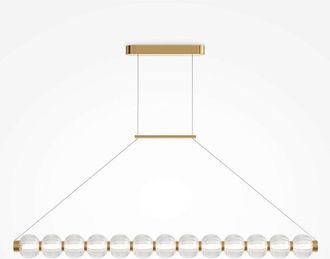 Pier Import Pier Import - Suspension moderne verre - perles cisel&eacute;es forme trap&egrave;ze bella