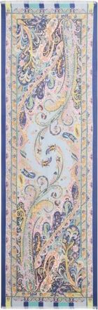 Etro Femme, Accessoires, Multicolore, Taille: ONE Size Foulard en soie &agrave; imprim&eacute; cachemire
