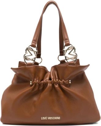 Love Moschino Femme, Sacs, Brun, Taille: ONE Size Sac &agrave; main avec logo