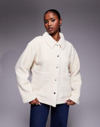 Barbour Rae - Surchemise en polaire - Blanc os