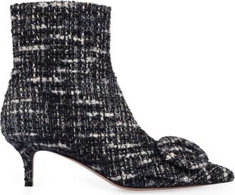 Gianvito Rossi Stiefeletten aus Bouclé - Schwarz