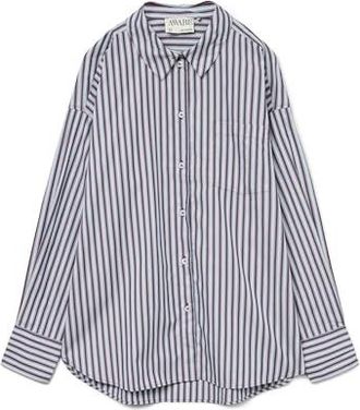 Vero Moda Awparina Ls VMA Noos T-Shirt Ample &agrave; Rayures, Allure, M