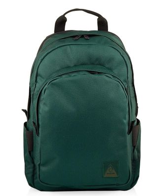 Invicta Round B&uuml;ro- und Freizeitrucksack, gr&uuml;n, Kratzfeste PC-Tasche, Doppelfach