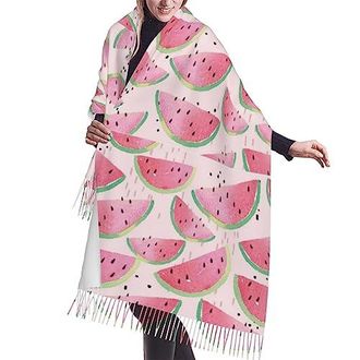 Generic Past&egrave;que Fruits Frais Femme Ch&acirc;le Wrap Avec Gland Scarf Longue Foulard Pour Mariage Hiver Automne Soir&eacute;e