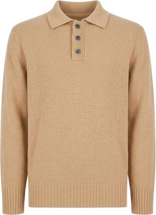 Amaranto Woll-Kaschmir-Poloshirt - - Tops - Herren - Beige - M