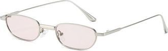 Generic Lunettes De Soleil Polaris&eacute;es En M&eacute;tal For Hommes Et Femmes, Id&eacute;ales For La Conduite Les Sports Plein Air(Pink)