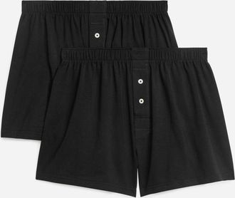 Arket Boxershorts Aus Jersey 2er-Set -Schwarz