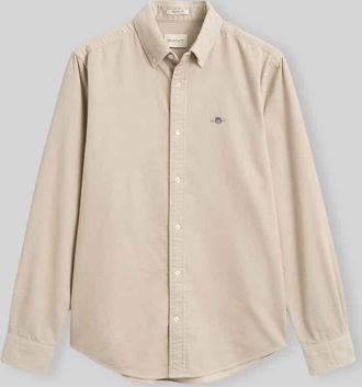 GANT Regular Fit Cordhemd mit Logo-Stitching