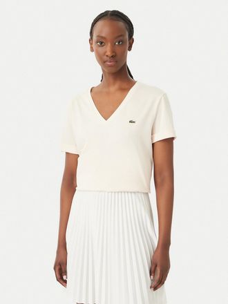 Lacoste T-Shirt TF7300 Creme Regular Fit