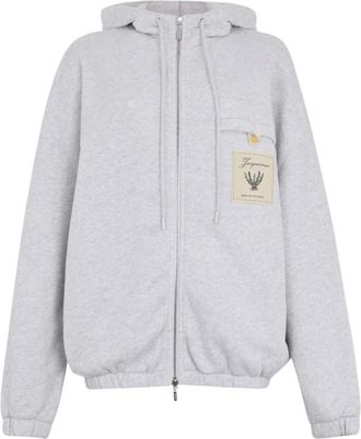 Jacquemus Homme, Sweatshirts et sweats &agrave; capuche, Gris, Taille: XS Combinaisons et Salopettes