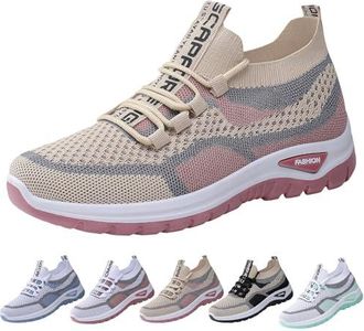Generic Baskets d&eacute;contract&eacute;es et confortables &agrave; enfiler pour femme - Pour la marche, la gym, le fitness - L&eacute;g&egrave;res et respirantes - En maille - Antid&eacute;rapantes,