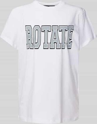 Rotate Oversized T-Shirt mit Label-Print