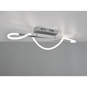 Reality Deckenleuchte ARGOS in Chrom LED Schlauch Wei&szlig;, dimmbar, Breite 105cm