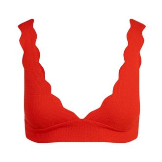 Marysia Swim Wide Santa Clara Top - - Swimwear - Damen - Rot - S