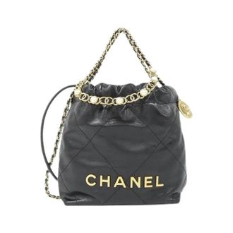 Chanel Pre-owned 22 Line Calfskin Mini Shoulder Bag - - Pre-owned - Damen - Schwarzk - ONE SIZE