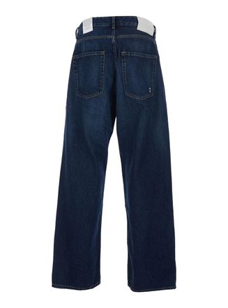Icon Denim Los Angeles Mens Blue 5-Pocket Jeans With Logo Patch Cotton