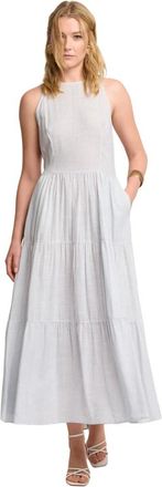 Kocca Femme, Robes, Bleu, Taille: 38 FR Robe Longue Fluide D&eacute;finie