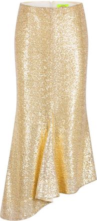 Shanghai Tang Midirock mit Pailletten - Gold