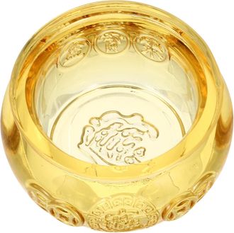 Lurrose Goldene Dekorative Bonsai Cornucopia Schale aus Kristallglas Feng Shui Schatzbecken Ornament für Wohn Bürodekoration Langlebiges Kunsthandwerk Festlic