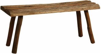 Aubry Gaspard Aubry Gaspard - Banc rustique en chêne teinté