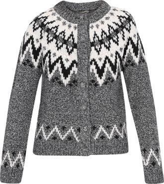 Dreimaster Dreimaster Strickjacke Frauen schwarz mehrfarbig