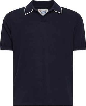 MC2 Saint Barth Homme, Tops, Bleu, Taille: XL T-shirt &agrave; Bordure Contrast&eacute;e