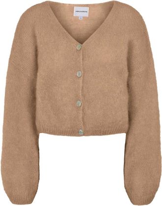 Americandreams Americandreams, Femme, Pulls, Brun, Taille: 38 FR Cornelia Cropped Cardigan