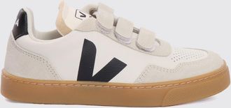 Veja V-90 Kinder-Sneaker aus Leder und Wildleder mit Klettverschluss