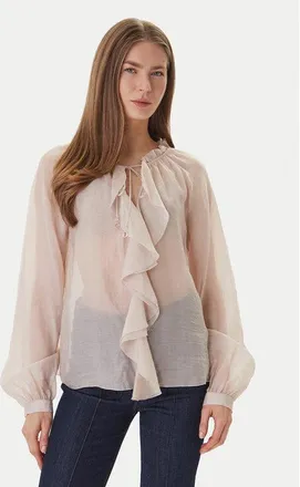 Guess Bluse W6GH28 W1844 Beige Regular Fit